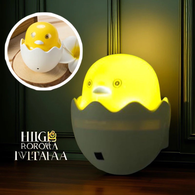 Jual Lampu Tidur LED Telur Ayam Sensor Cahaya Dekorasi Kamar Night ...