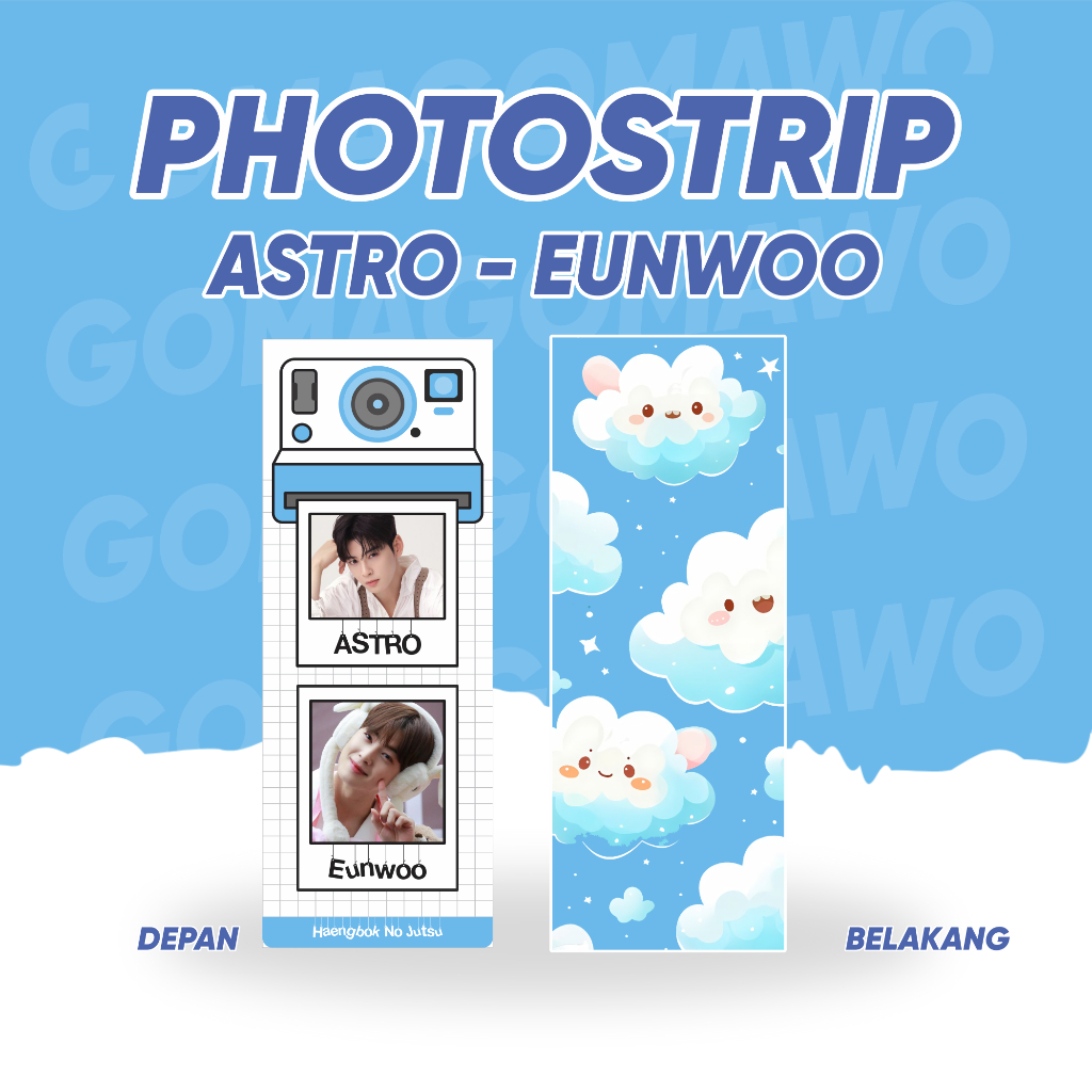 Jual PHOTO STRIP ASTRO HAPPY CLOUD 2SISI (HARGA 1 PCS + LAMINASI 2 SISI ...