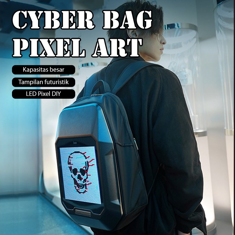 Jual Divoom Cyberbag Pixel Art Smart Backpack | Tas Ransel Led Art ...