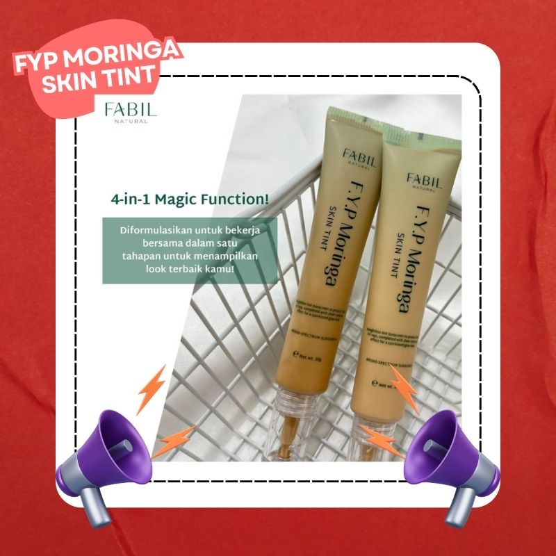 Jual FABIL FYP MORINGA SKIN TINT 30gr TINTED SUNSCREEN | Shopee Indonesia