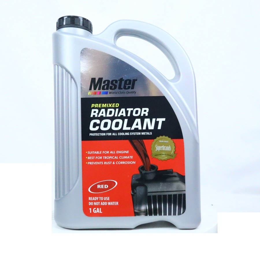 Jual Master Premixed Radiator Coolant Air Radiator Master Kemasan Galon ...