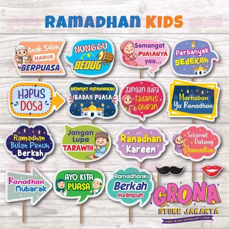 Jual Photobooth Ramadhan Kids new / Props Pawai Ramadhan / Pawai ...