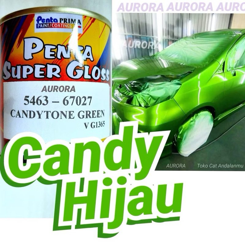 Jual Cat Penta Super Gloss Candytone Green 200ml Candy Tone Hijau 5463 ...