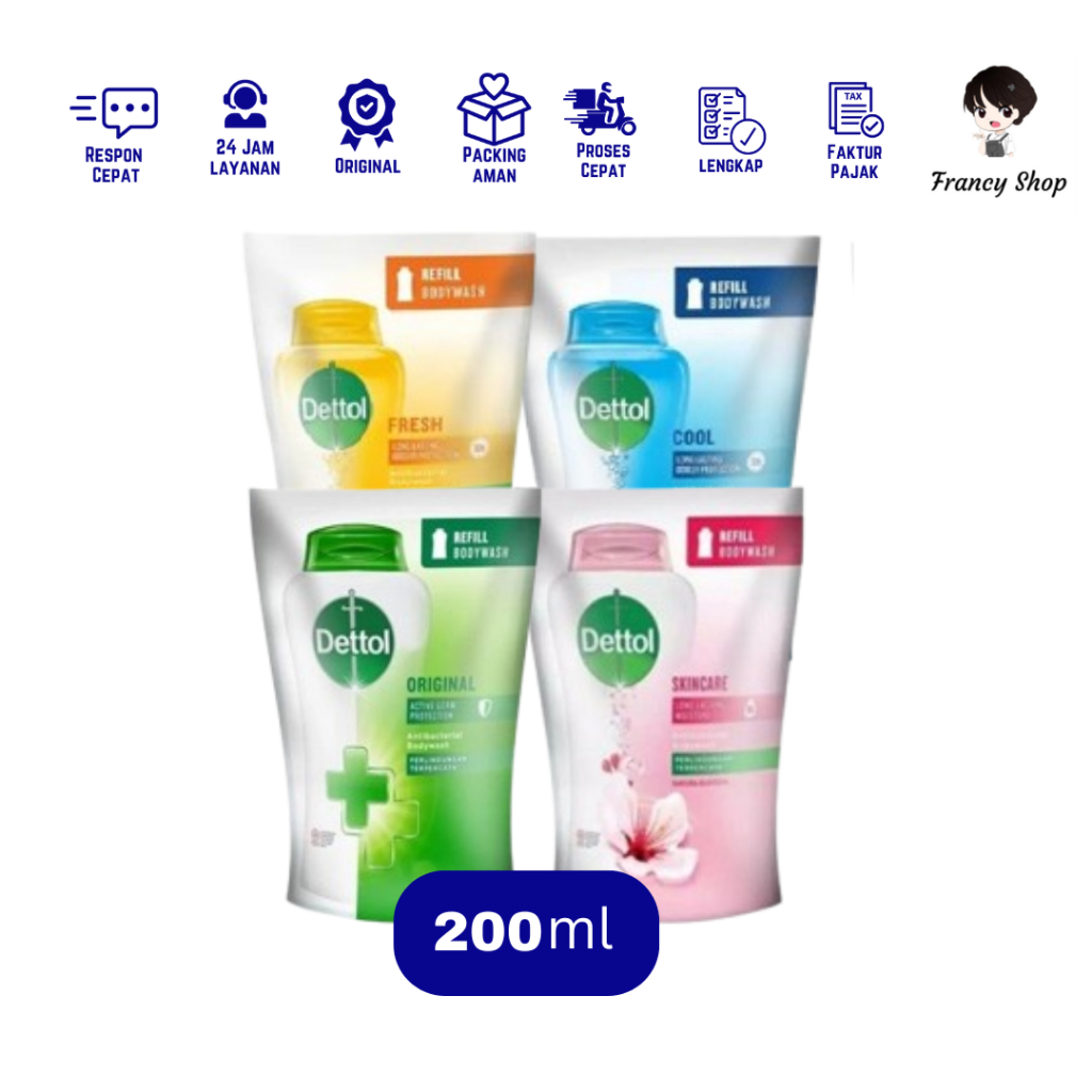 Jual Dettol Body Wash Cool Biru / Sakura Pink / Fresh Kuning / Original ...