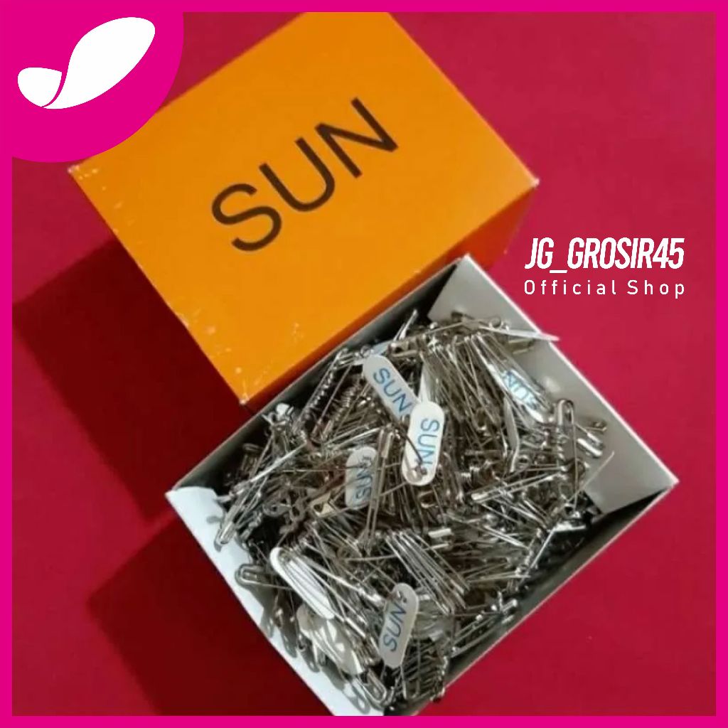 Jual peniti sun besar putih ( 1 pack ) # FREE GIFT# | Shopee Indonesia