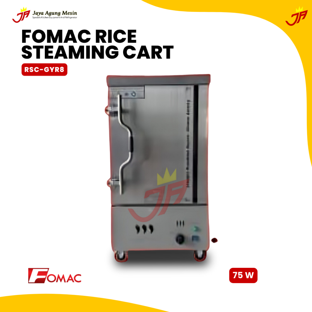 Jual FOMAC Rice Steamer / Rice Steaming Cart RSC-GYR8 ( 8 Susun ...