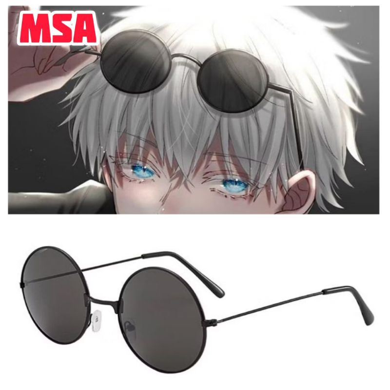 Jual Kacamata hitam boboho / gojo satoru jujusu kd01 | Shopee Indonesia