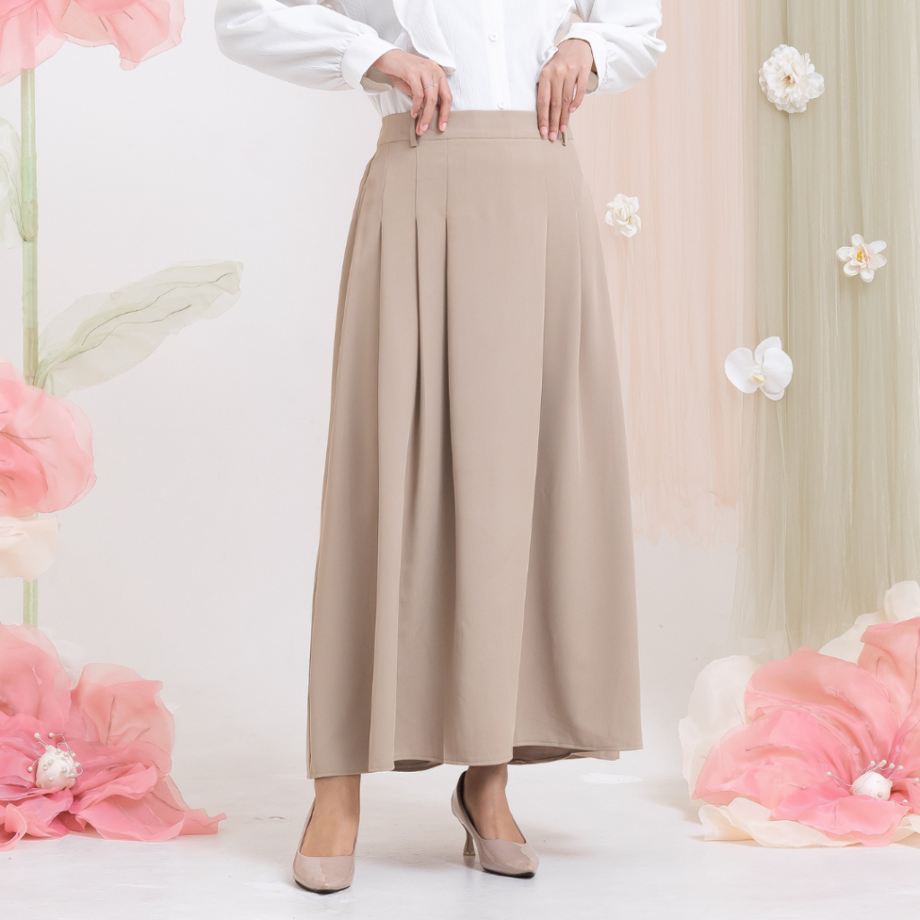 Jual Hanni Skirt R5010216 SONIA - Rok panjang rampel katun premium ...