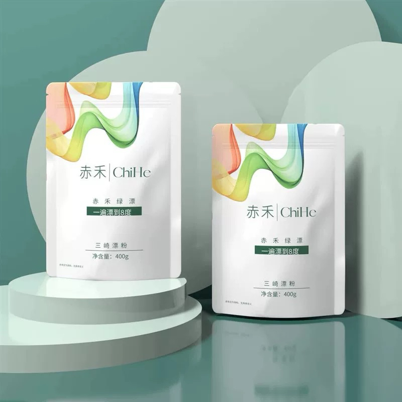 Jual chihe bubuk bleaching rambut hijau tidak panas cepat keluar warna ...