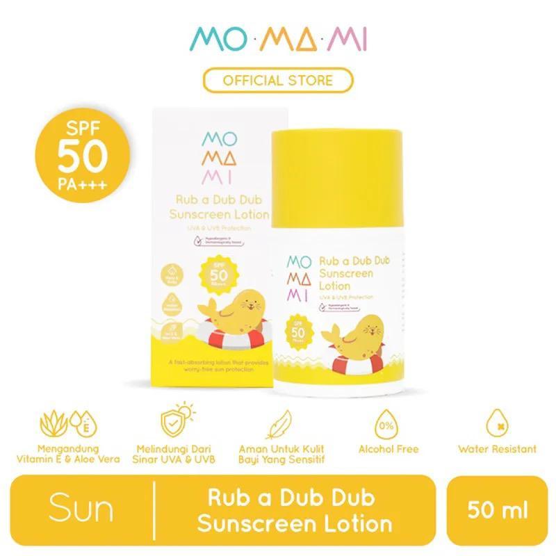 Jual Momami Rub A Dub Dub Sunscreen 50ml – SPF 50 PA+++ Sunscreen Anak ...