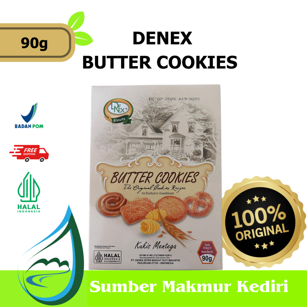 Jual Denex Butter Cookies Kukis Mentega / Hampers/ Hajatan - 90g Kediri ...