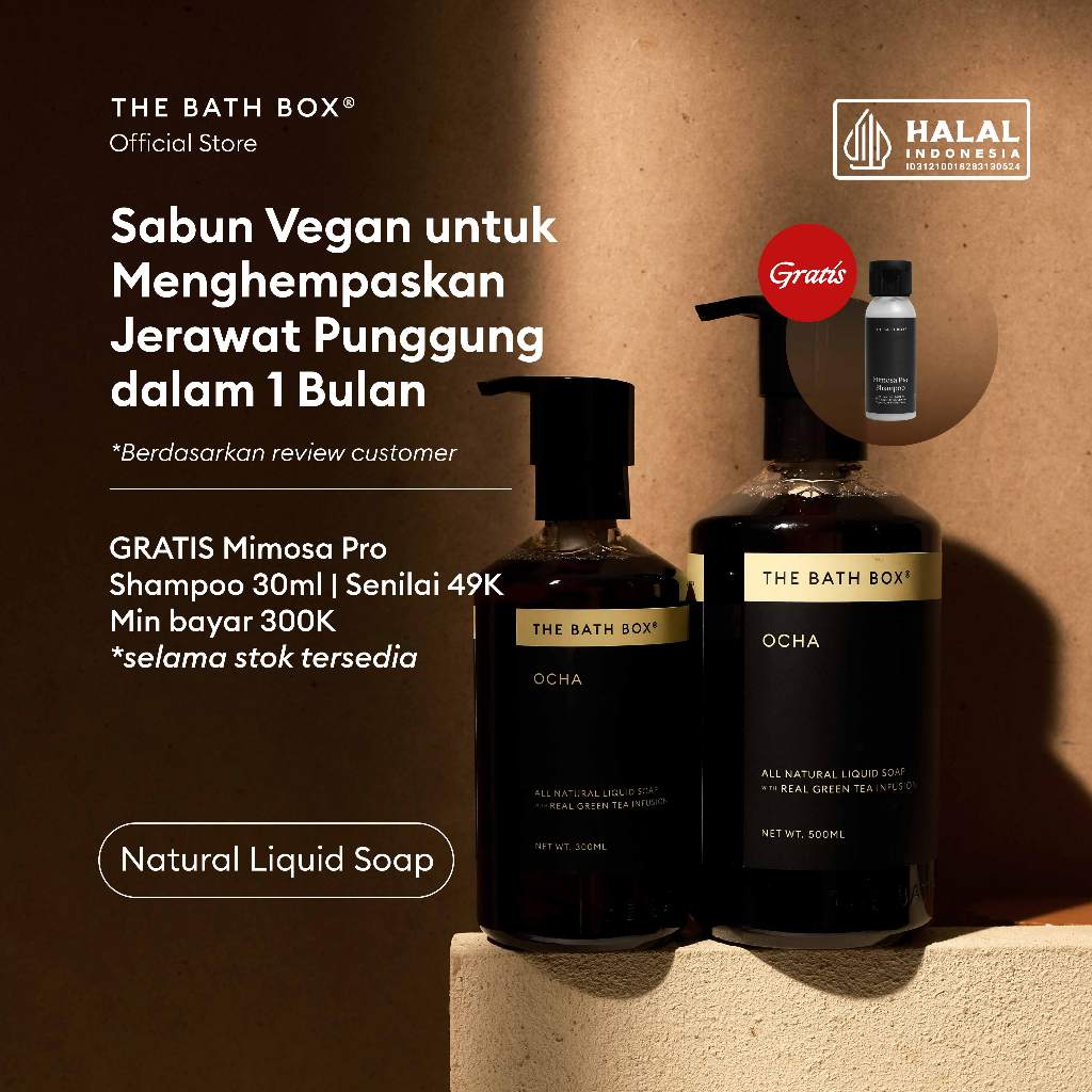 Jual THE BATH BOX - Ocha Liquid Soap (Backacne, Backne, Jerawat ...