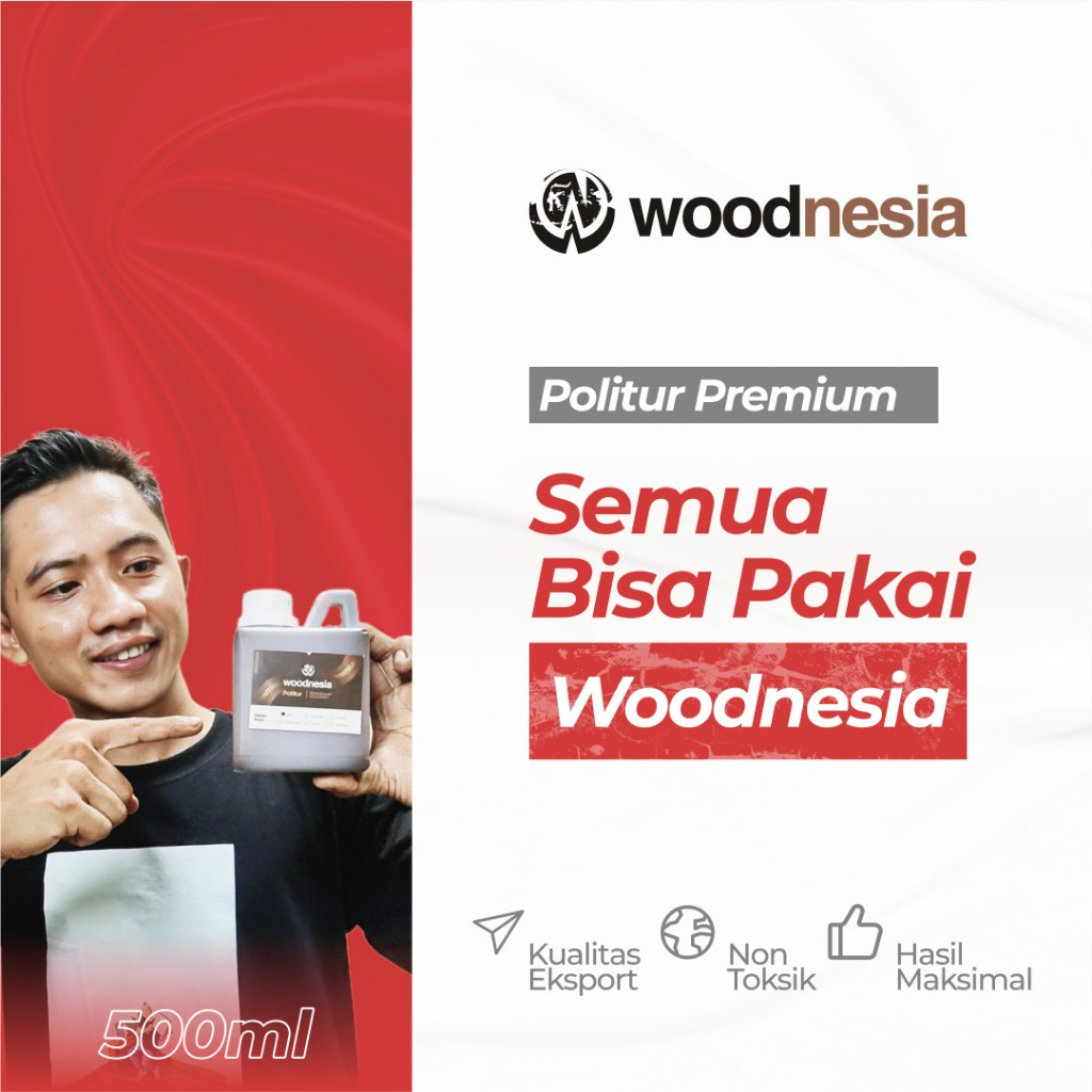 Jual Politur Plitur Premium Kayu Jati dan Mahoni Walnut Woodnesia 500ml ...