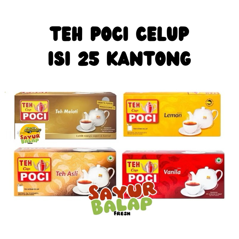 Jual Teh Celup Poci All Varian isi 25 Bags Teh Poci Celup isi 25pcs Teh ...