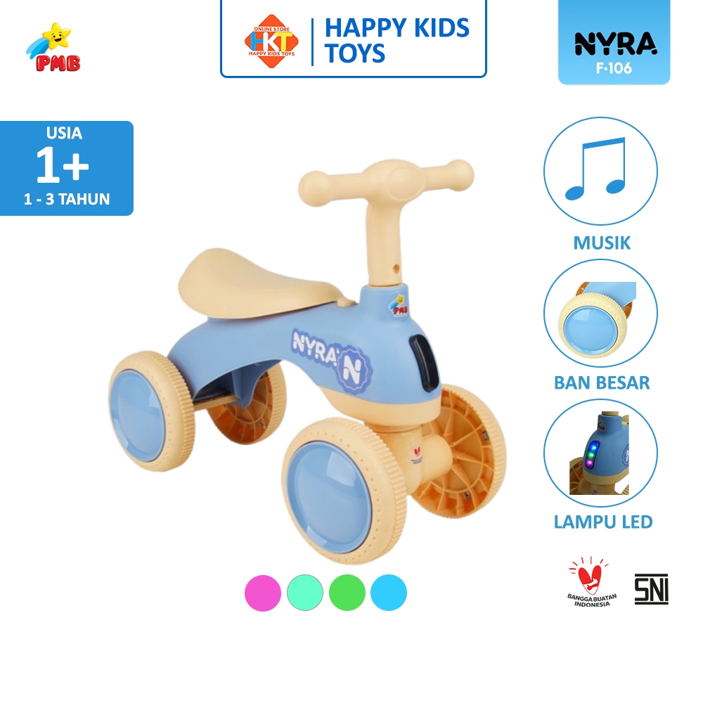Jual MAINAN ANAK SEPEDA RODA EMPAT ANAK NYRA PMB F106 | Shopee Indonesia