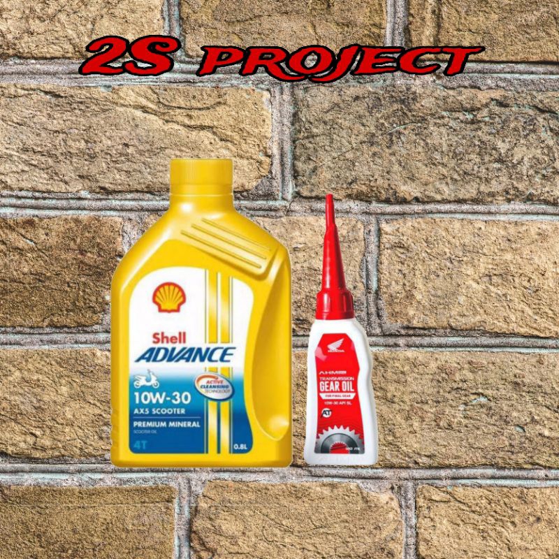 Jual OIL OLI SHELL AX 5 MATIC 800ML + OLI GARDAN 120ML 100ML | Shopee ...