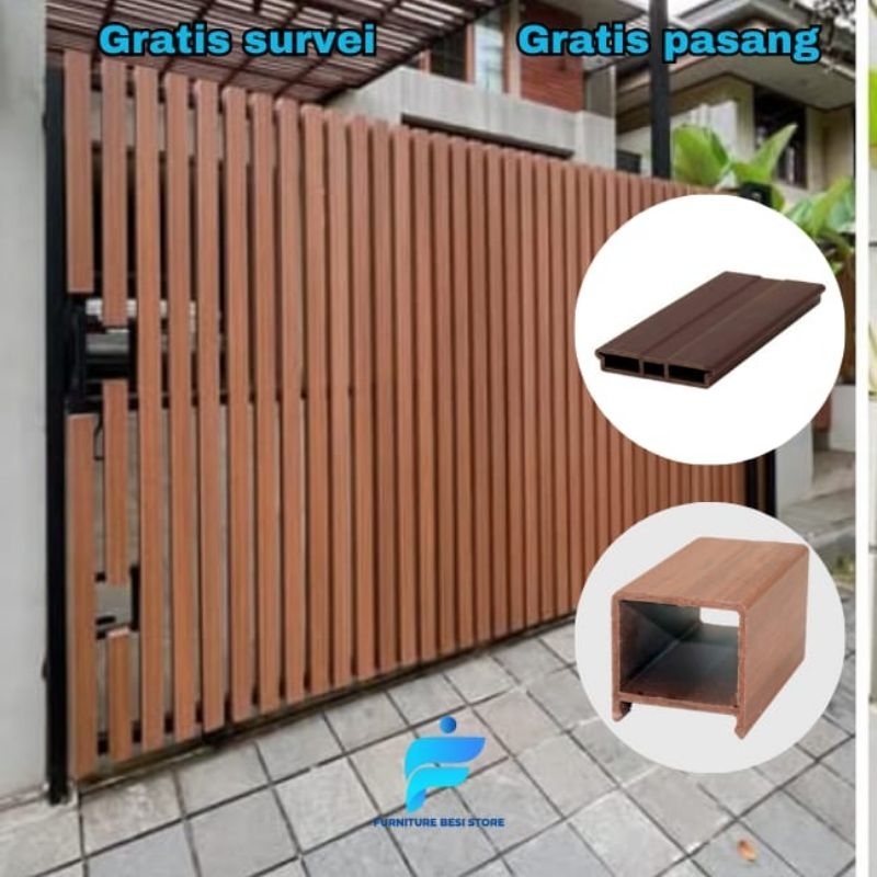 Jual Wpc pagar outdoor / Pagar wpc outdoor / Pagar wpc motif kayu ...