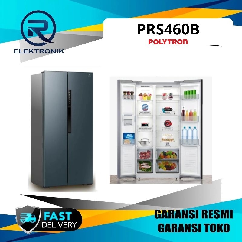 Jual Polytron PRS460B Kulkas Side by Side 460 Liter PRS560B | Shopee ...