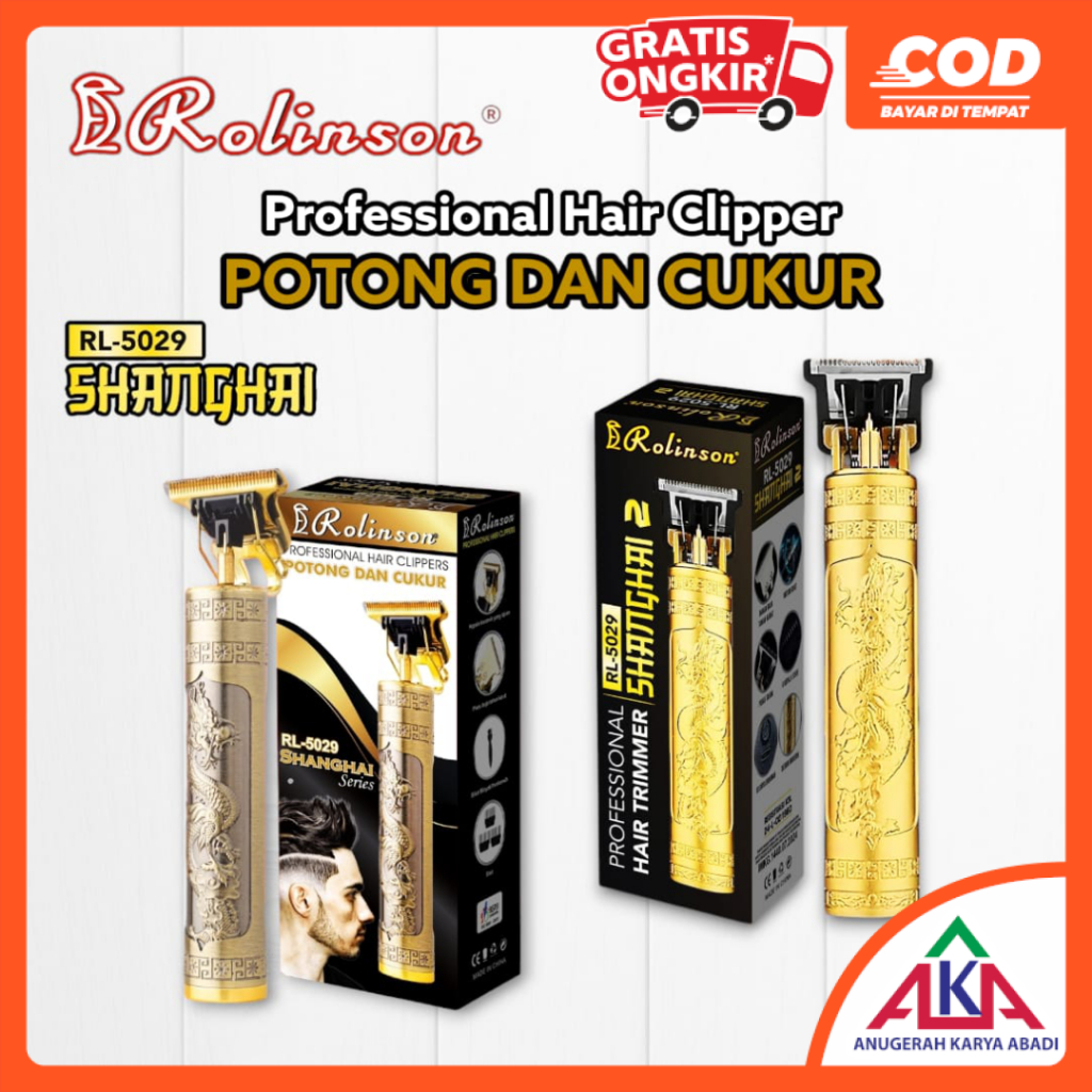 Jual ROLINSON Alat Potong Cukur Rambut Elektrik SHANGHAI 2 Series RL ...