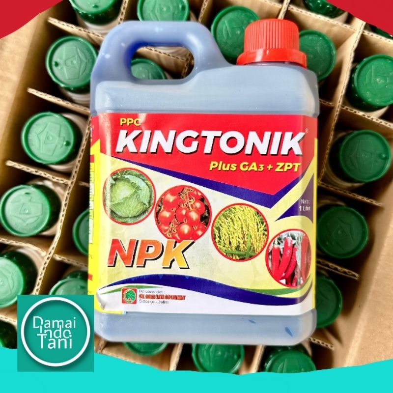 Jual NPK KING TONIK Nutrisi daun lengkap isi 1 Liter penyubur tanaman (Kemasan terbaru) | Shopee ...