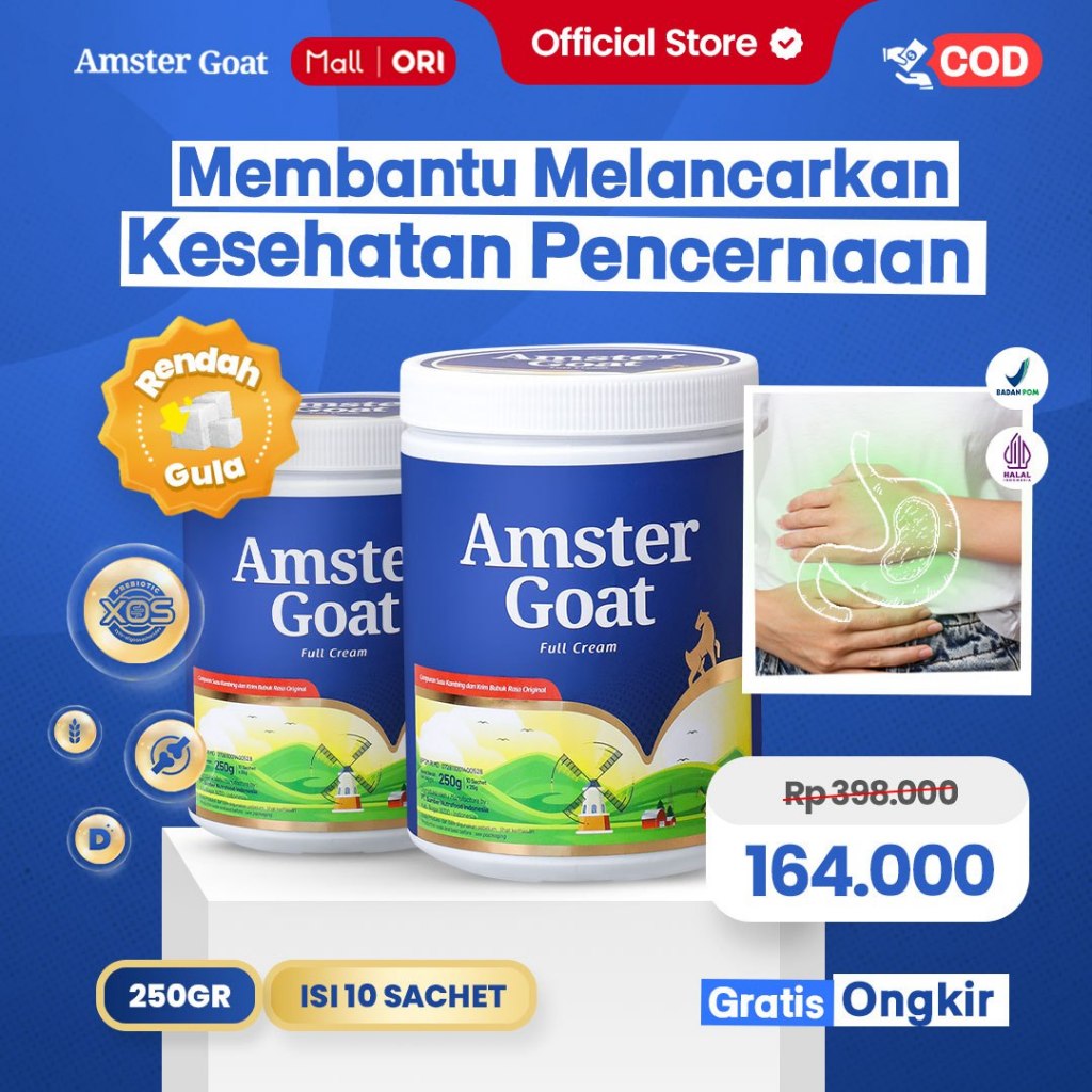 Jual AMSTER GOAT - 2 BOTOL Susu Kambing Amstergoat Solusi Untuk ...