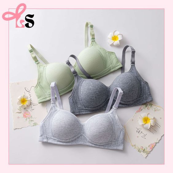 Jual Lovelly Shopping BH Bra motif garis lurus Push Up Style Senam ...