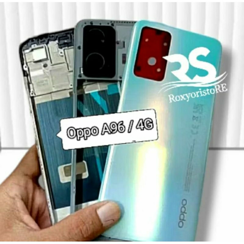 Jual Cesing Cessing Housing Fullset Oppo A96 4G ORI Backdoor + Bazel ...