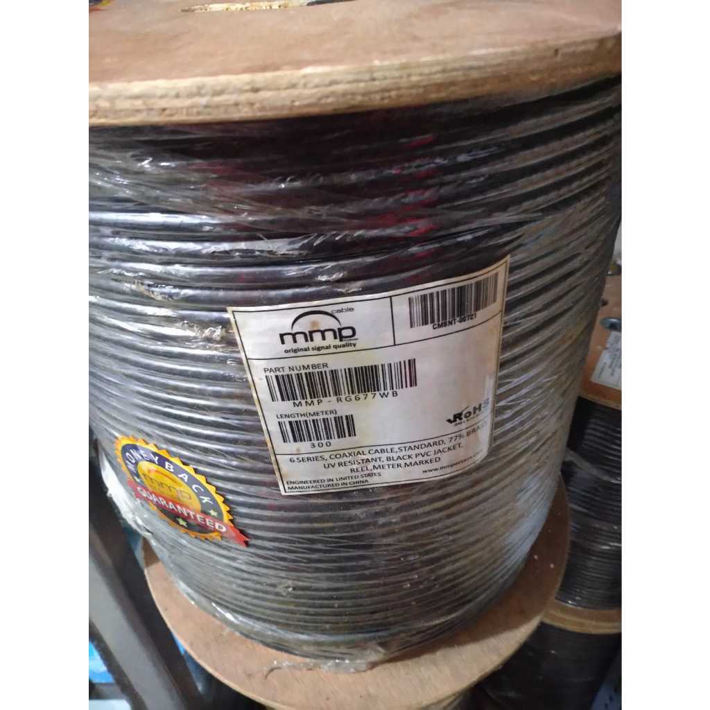 Jual KABEL COAXIAL CCTV ANTENA TV DAN PARABOLA RG6 305 METER 1 ROLL | Shopee Indonesia