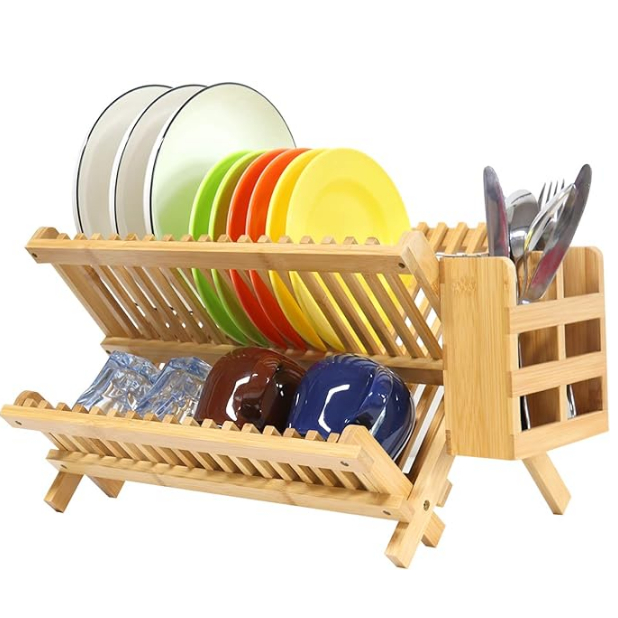 Jual Rak Piring+Tempat Sendok Kayu Jati Modern | Shopee Indonesia