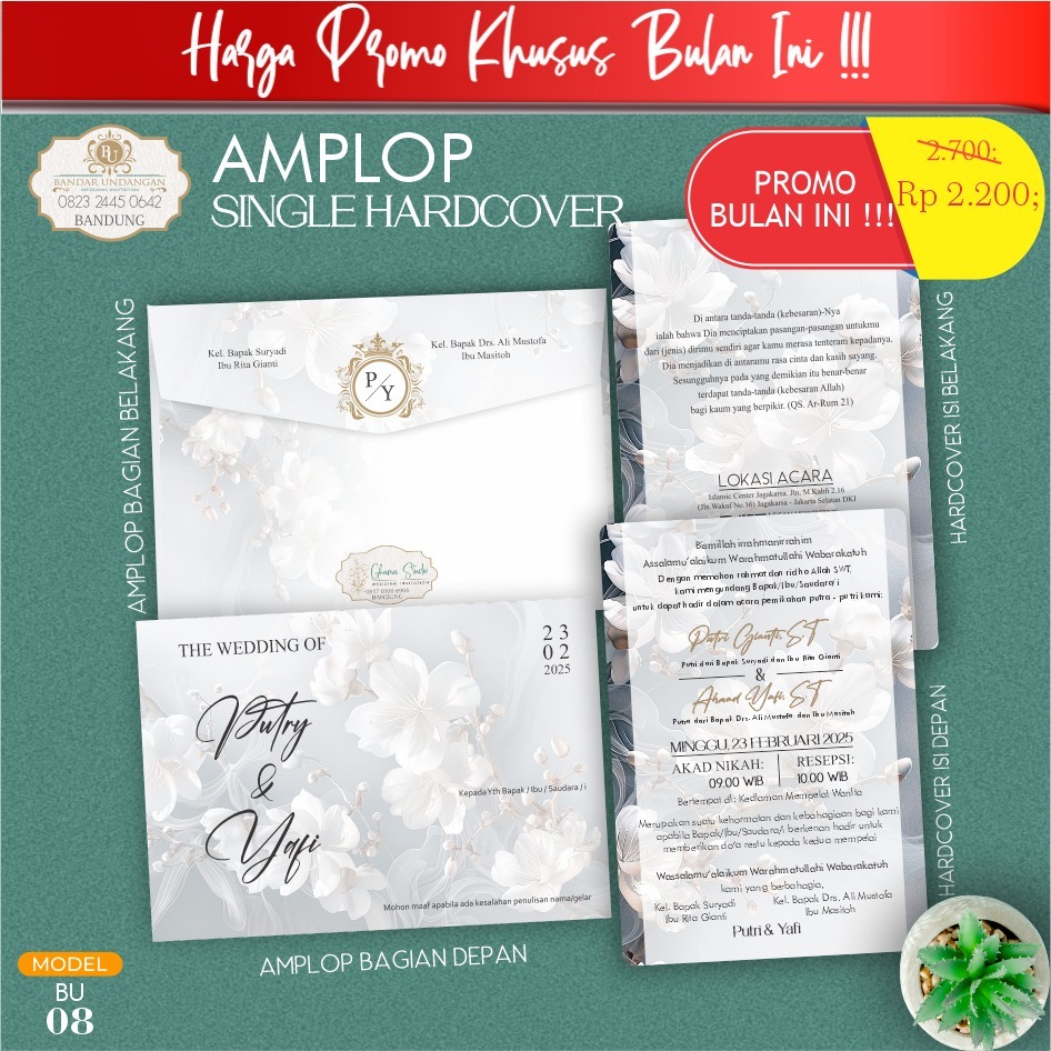 Jual UNDANGAN PERNIKAHAN HARD COVER AMPLOP MEWAH KEKINIAN,DENGAN DESIGN ...