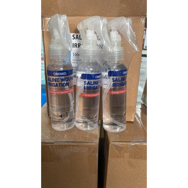 Jual SALINE WOUND IRRIGAGION 100ML NACL 0,9% ONEMED | Shopee Indonesia