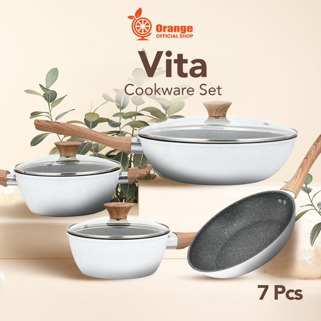 Jual Vita Set Cookware 4in1 Panci Set Stainless Panci Tutup Kaca Panci ...