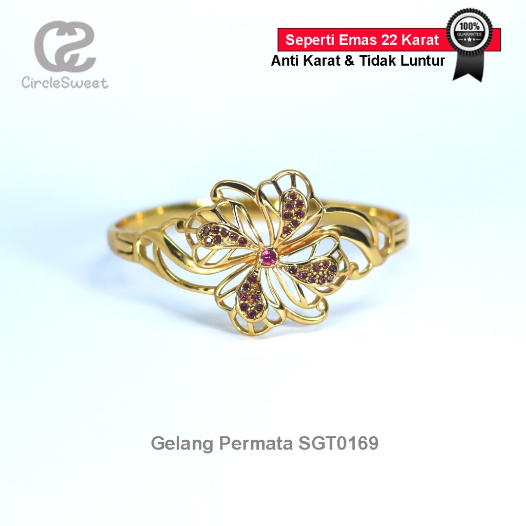 Jual Gelang Permata Wanita SGT0169 - Desain Elegan, Tahan Lama, Anti ...