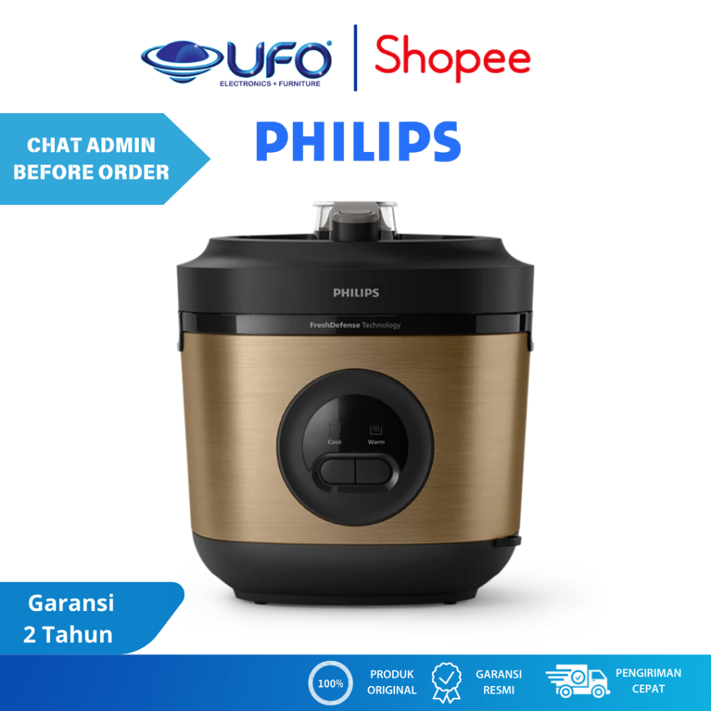 Jual PHILIPS HD3211/32 RICE COOKER 3000 SERIES 1.8L TECHNOLOGY FRESH ...