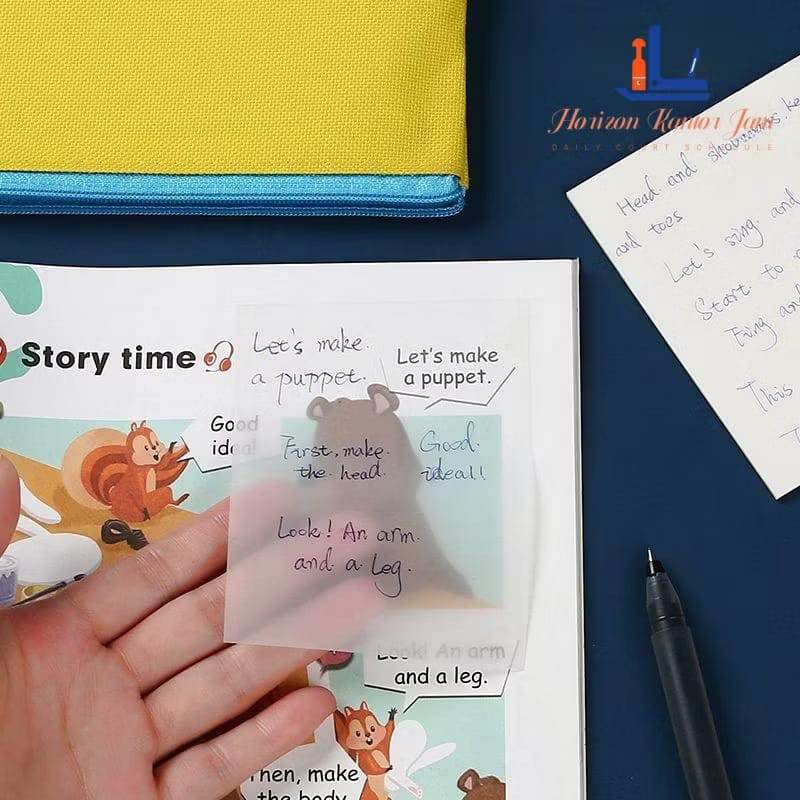 Jual Kertas Notes Transparan Catatan Tempel Bening Memo Tempel ...