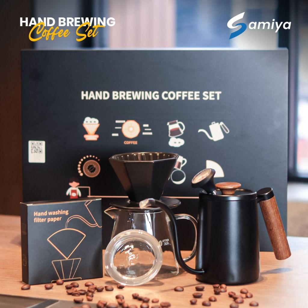 Jual paket set alat kopi manual brew / hampers hand brewing coffee set ...