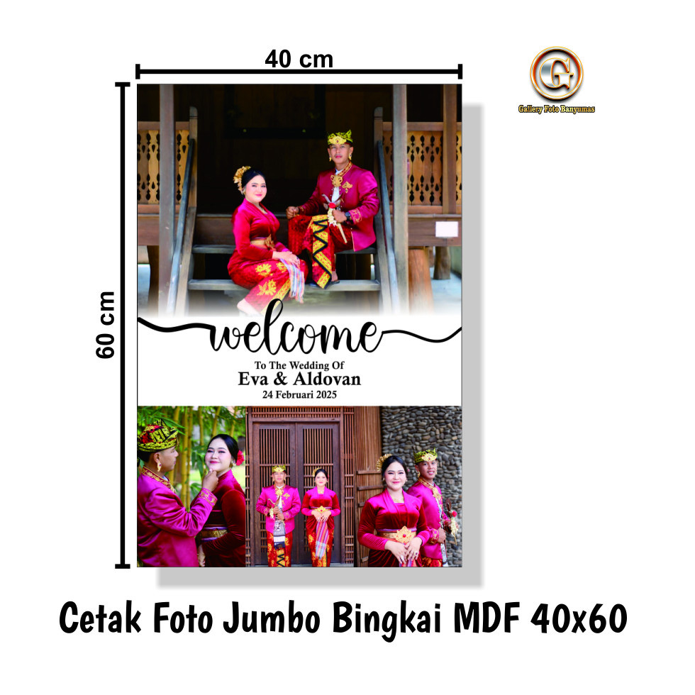 Jual Cetak Foto 16R 40x60 + Bingkai MDF CEtak Foto Jumbo Bingkai MDF ...