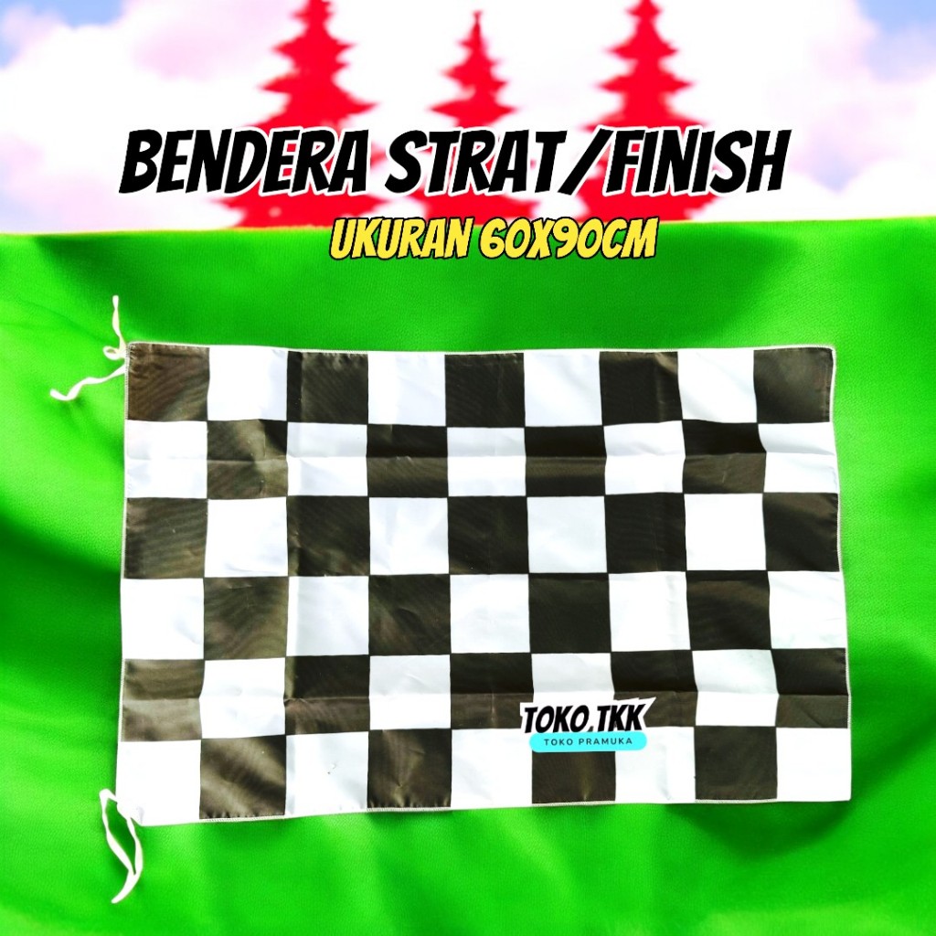 Jual Bendera Start / Finish / bendera finish 60x90cm | Shopee Indonesia