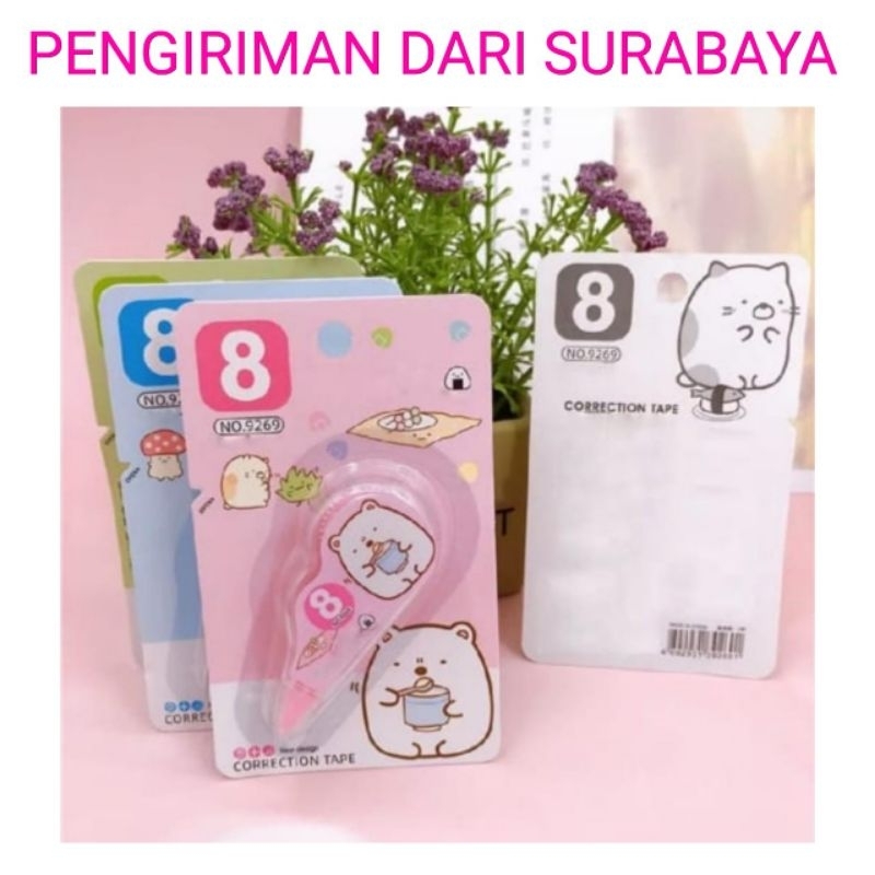 Jual Tipe-X Karakter Lucu 8 M Correction Tape Penghapus Koreksi Pena ...