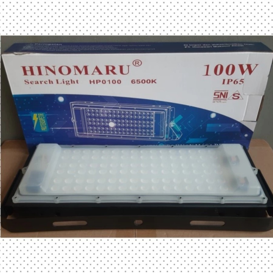 Jual HINOMARU LAMPU SOROT LED FLOOD LIGHT 100W CAHAYA PUTIH HP0100 SNI | Shopee Indonesia