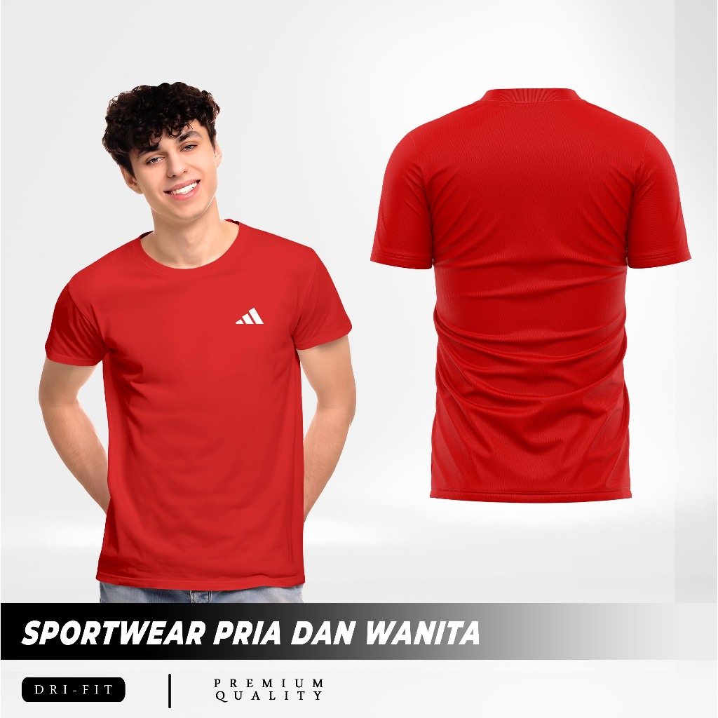 Jual Jersey Training polos Kaos bulutangkis atasan olahraga pria baju ...