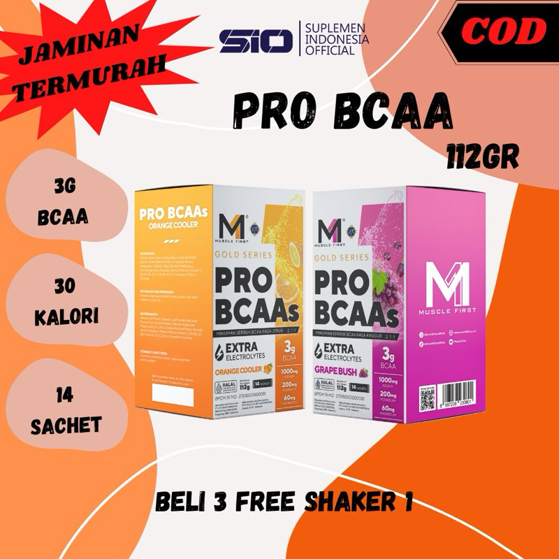 Jual MUSCLE FIRST M1 PRO GOLD BCAA 112gram 14Serving Mempertahankan dan ...