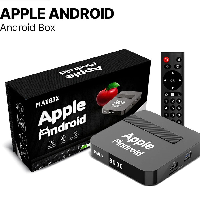Jual MATRIX APPLE ANDROID 10 Ram 2GB WiFi Android TV MATRIX Apple ...