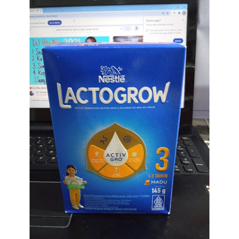 Jual Nestle Lactogrow Activa Gro 1-3 Tahun Madu 145 g | Shopee Indonesia