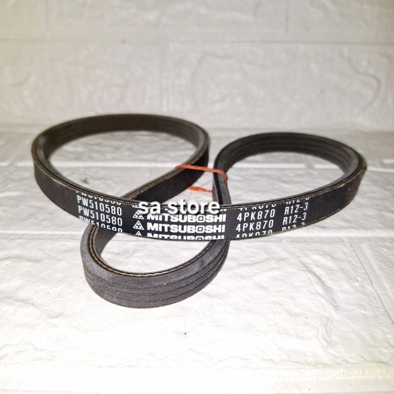 Jual tali kipas fan belt - V belt vanbelt 4PK 870 MITSUBOSHI 4PK870 ...