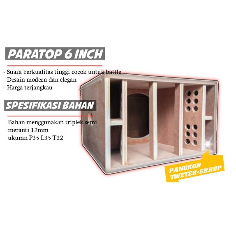 Jual Box speaker 6inch model paratop/paraflex | Shopee Indonesia