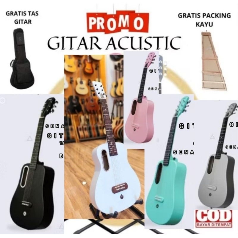 Jual GITAR AKUSTIK 3/4 LAVA MI 3THREE.POINT TANAM BESI SENAR STRING ...