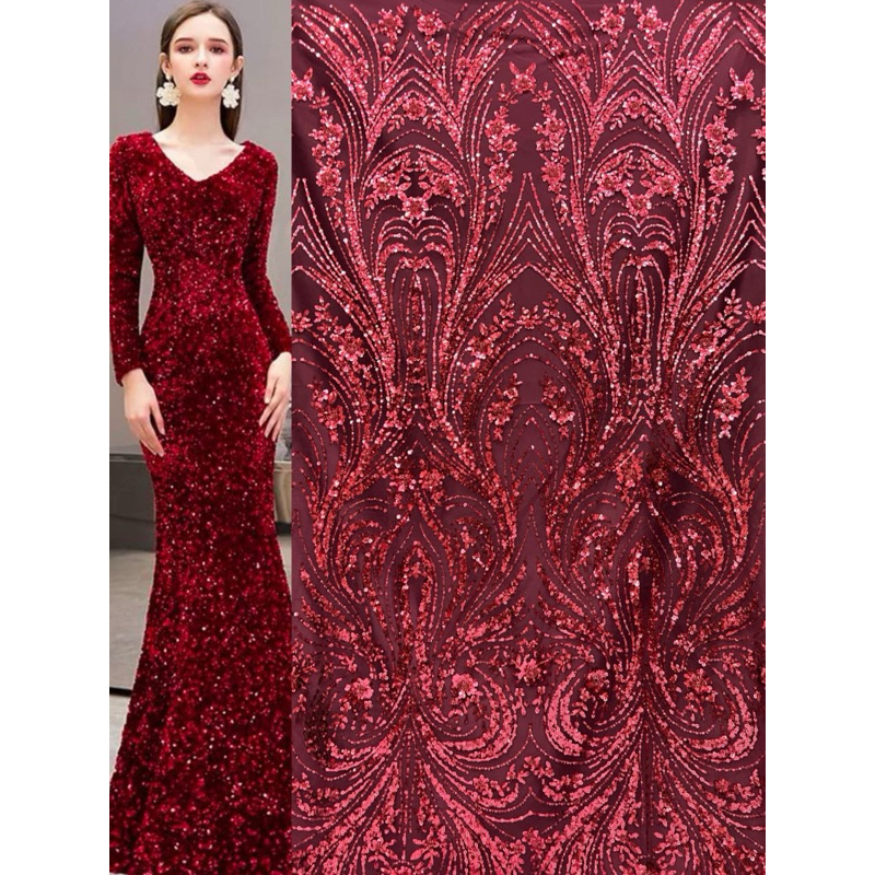 Jual Kain Tille Full Spangle Elegant Lebar 135cm (Per 1/2mtr) | Shopee Indonesia