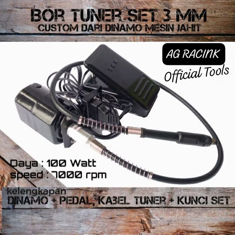 Jual Bor Tuner Costum Motor Mesin Jahit / Bor Tangan / Grinder Set ...