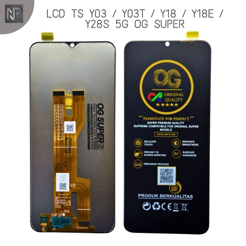 Jual LCD TOUCHSCREEN / LAYAR / LCD TS VIVO Y03 / Y03T / Y18 / Y18E / Y18s / Y28S 5G OG SUPER ...